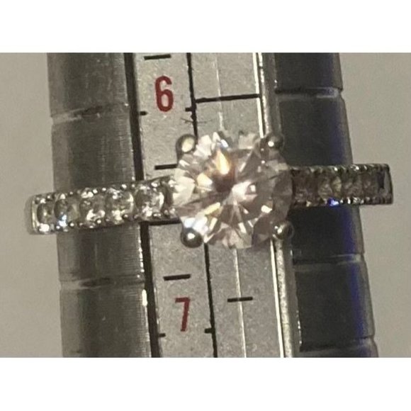 Jewelry | Vintage Sterling Silver Ring 11 Nice Sparkly Stones Design ...